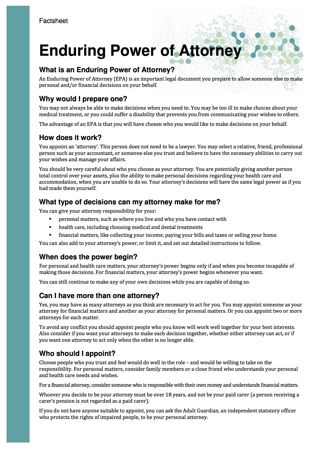  How To Enact Enduring Power Of Attorney 